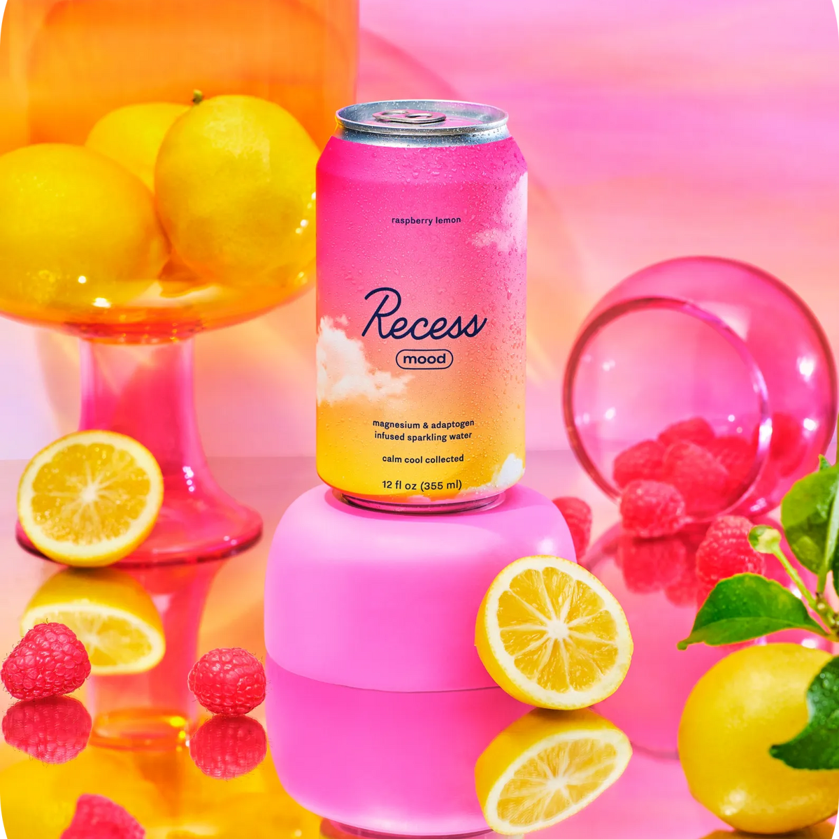 Recess Mood Sparkling Water - Raspberry Lemon – Swizzle: The Alcohol ...